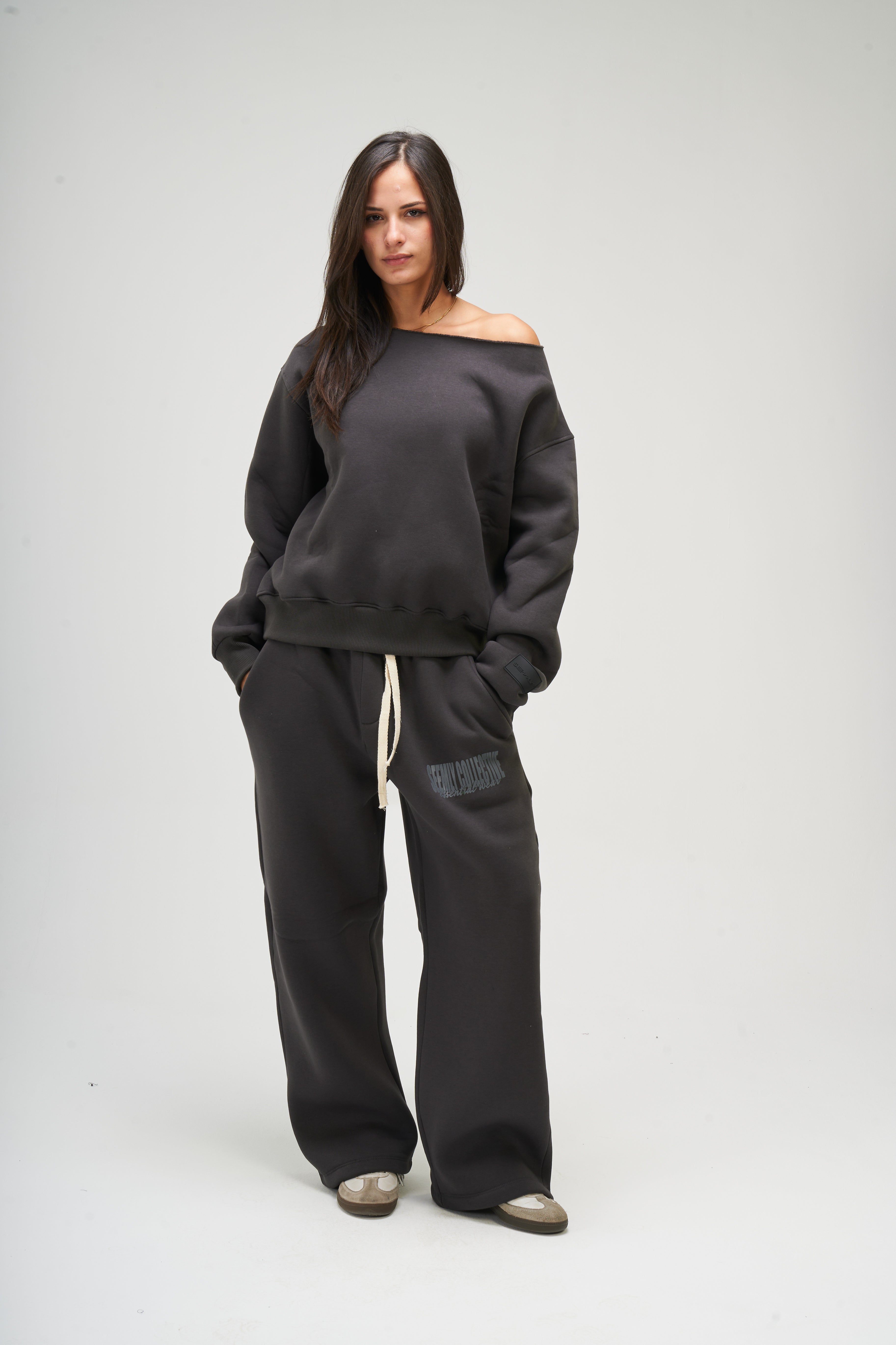 Dark Grey Off Shoulder – Seemly Essentials