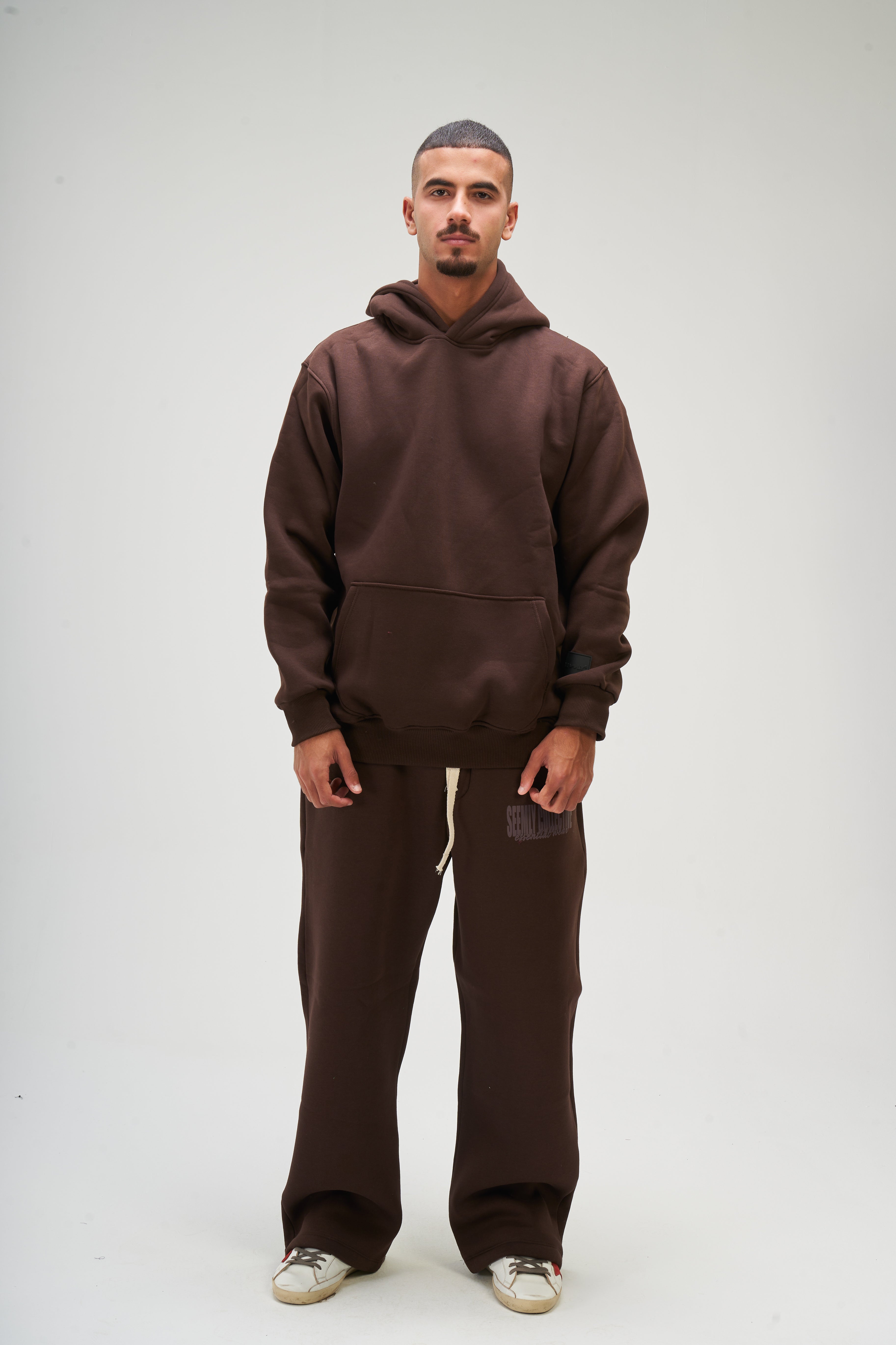 Brown Basic Hoodie – Seemly Essentials